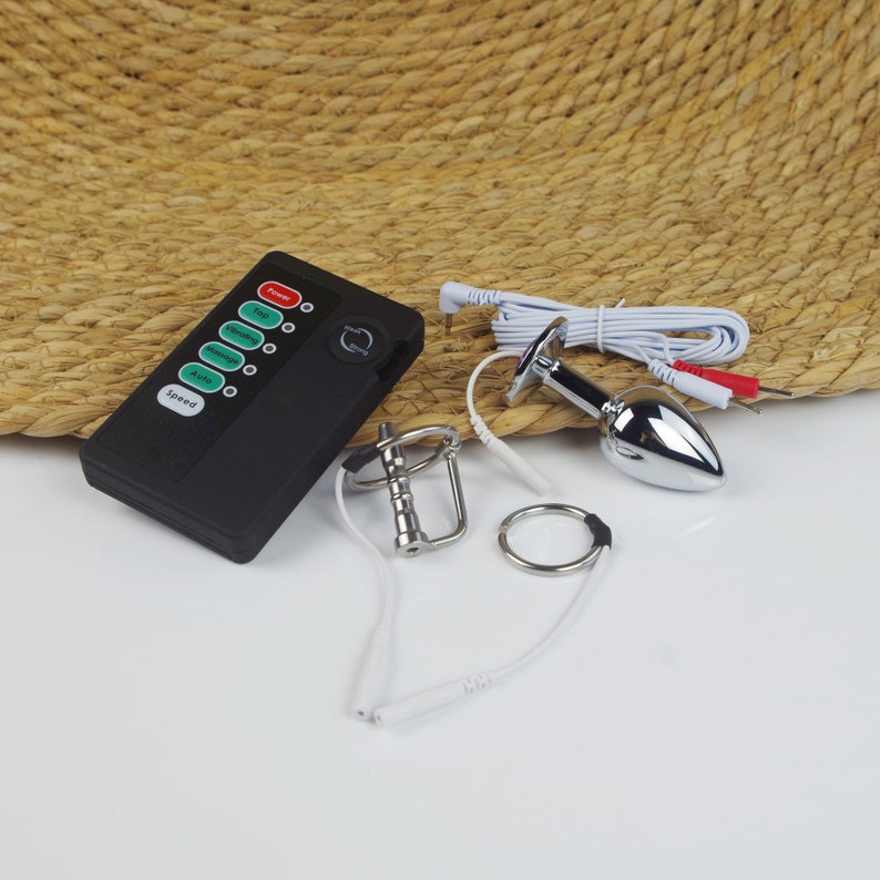 E Stim Short Catheter Urethral Sound With Electrodes Butt Plug ...