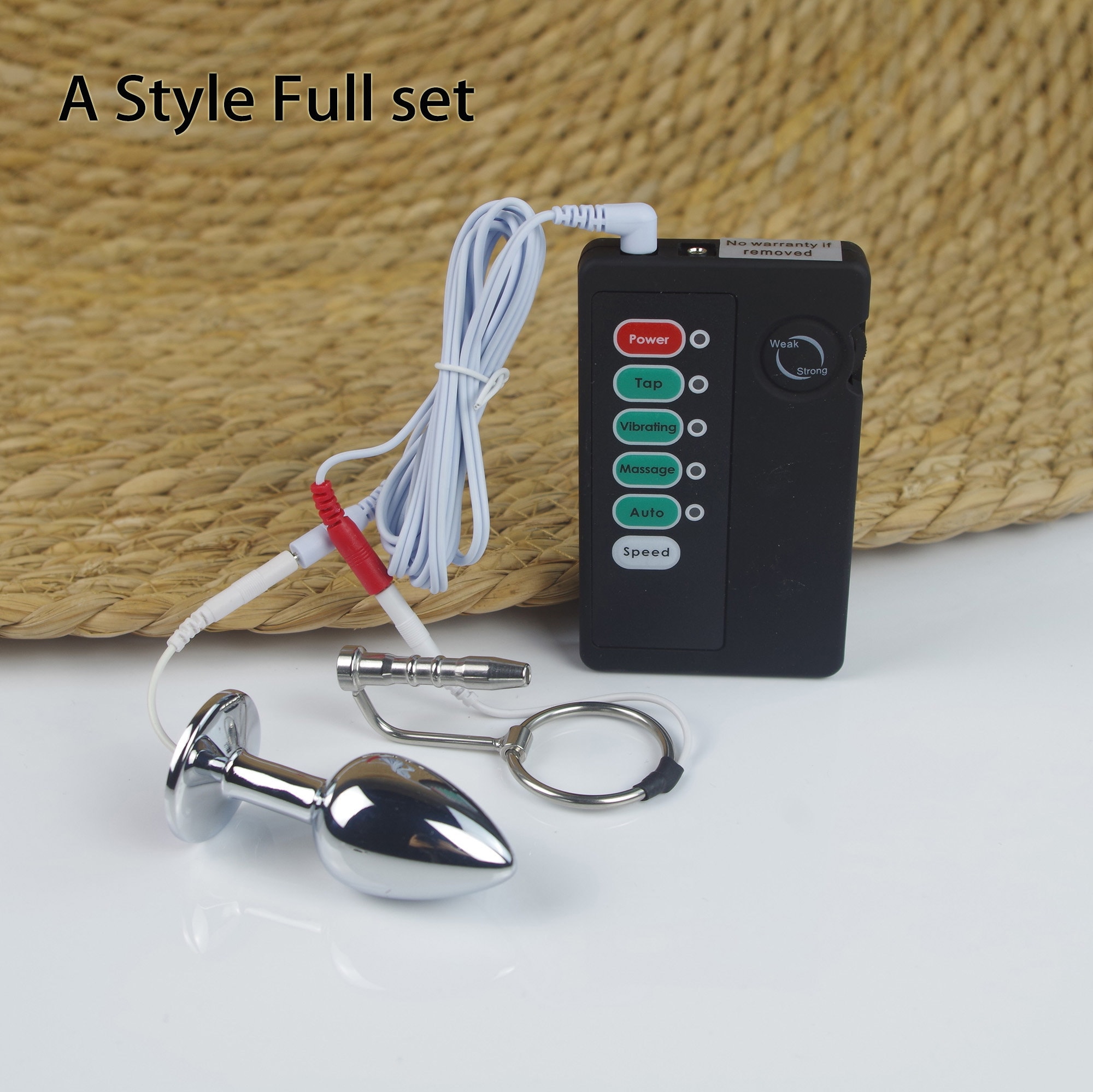 E Stim Short Catheter Urethral Sound With Electrodes Butt Plug ...