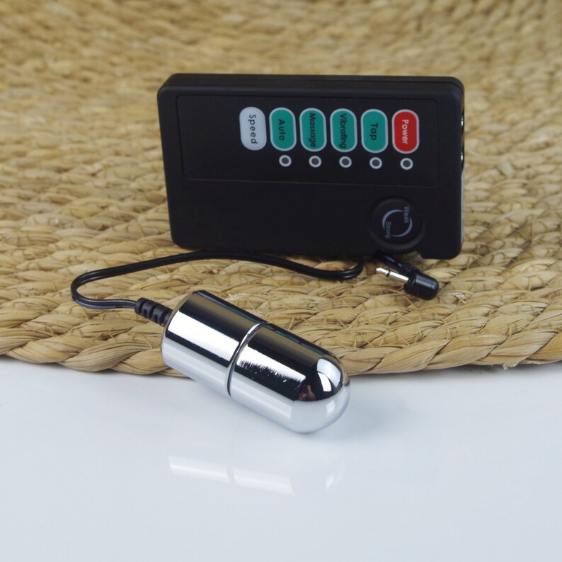 Bi-polar E-Stim Butt Plug Metal ElectroEgg Vaginal Ball Electro ...