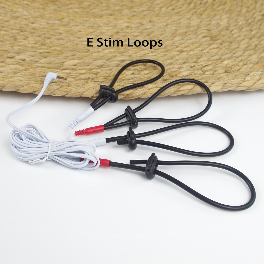 Electra Stim Loops With Wire Adjustable Rubber Uni-polar Electro Penis ...