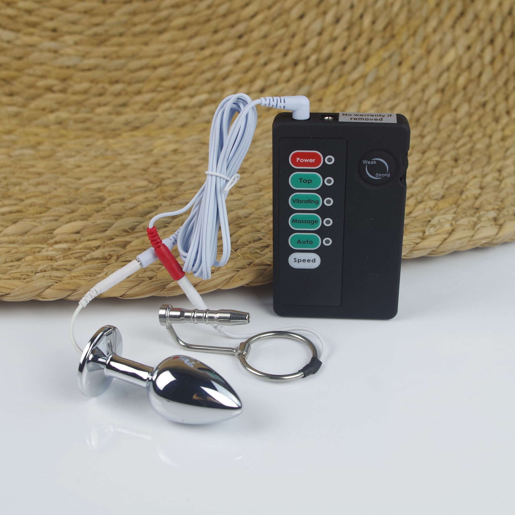 E Stim Short Catheter Urethral Sound With Electrodes Butt Plug ...