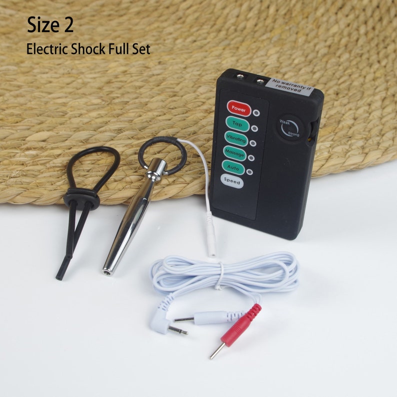 12mm Smooth Electro Penis Plug Electric Shock Set Stainless Steel ...