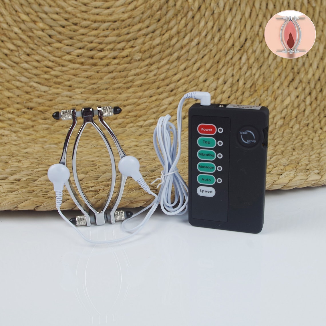 Labia Clip With Electro Shock Set, Bdsm Bondage Torture Clitoris Lips ...