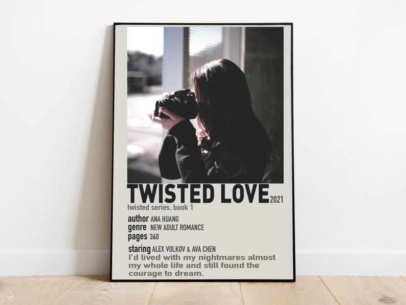 Twisted Love Polaroid Poster, Aesthetic Book Poster, Twisted Series ...