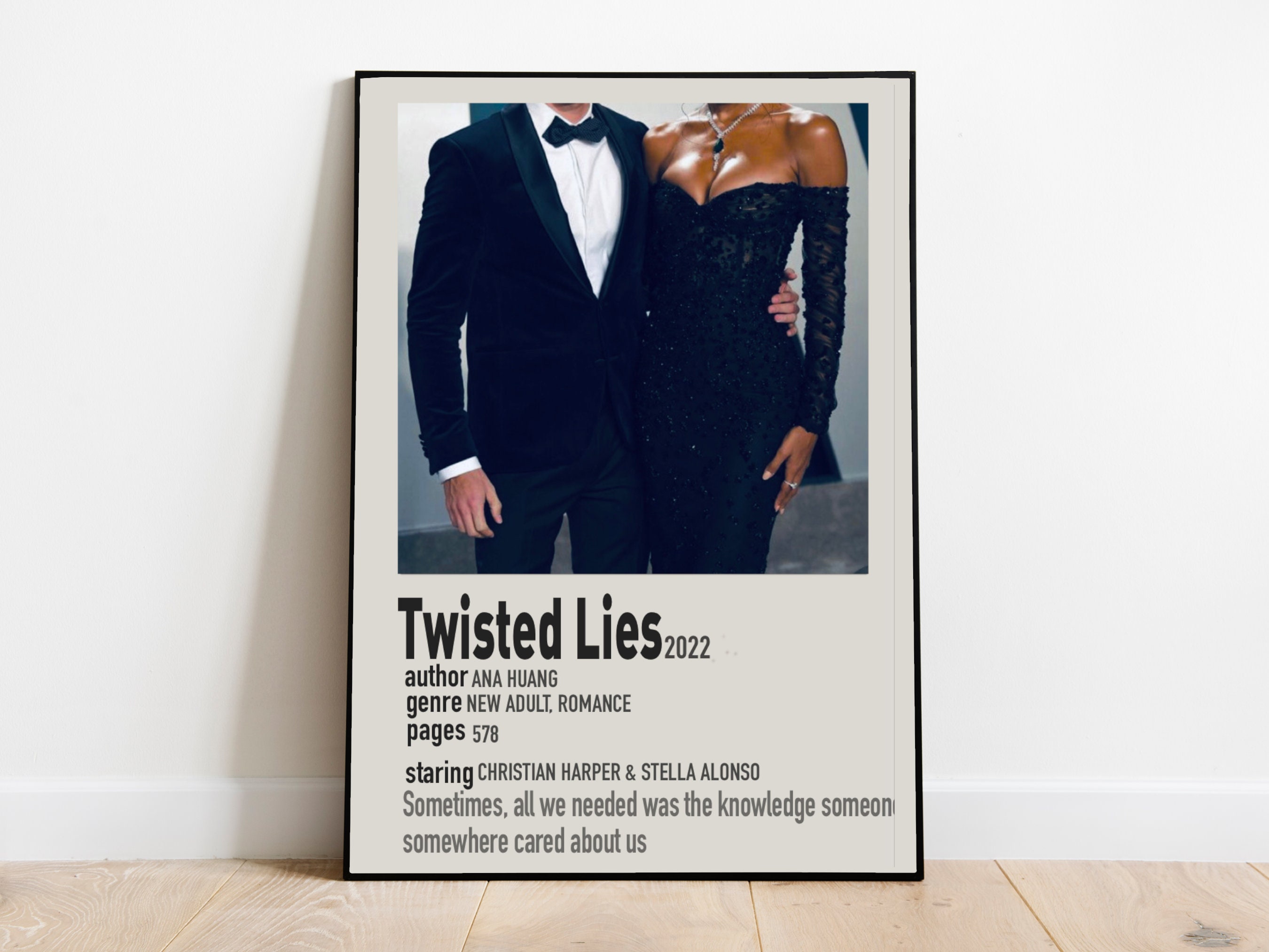 Twisted Lies Polaroid Poster, Aesthetic Book Poster, Twisted Series ...