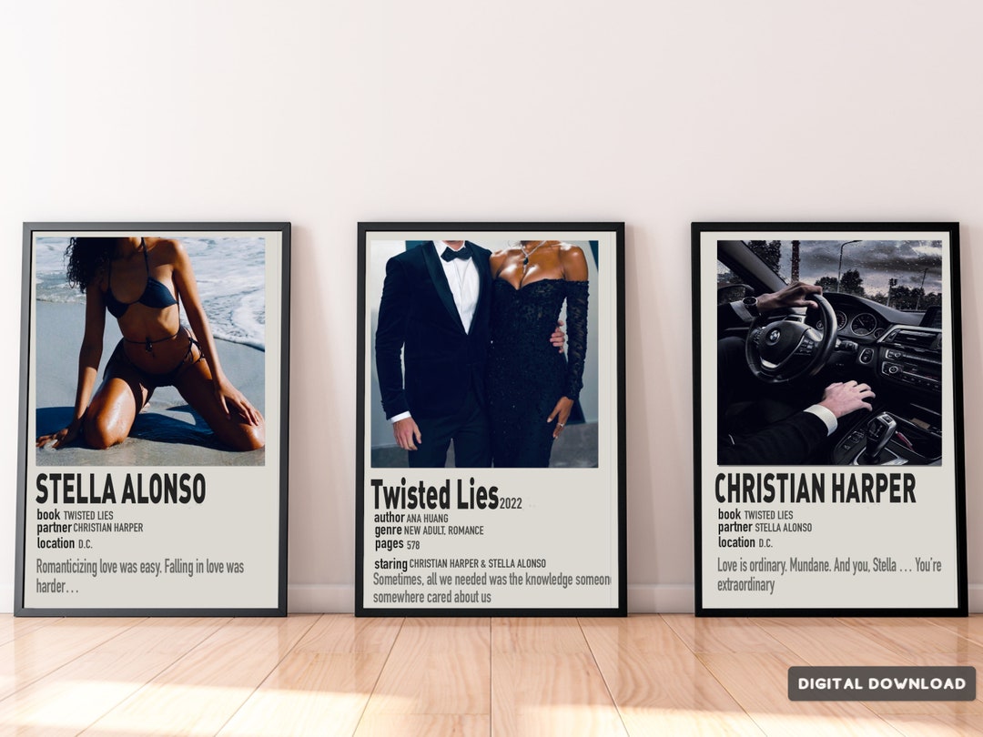 Twisted Lies Polaroid Poster, Aesthetic Book Poster, Twisted Series ...