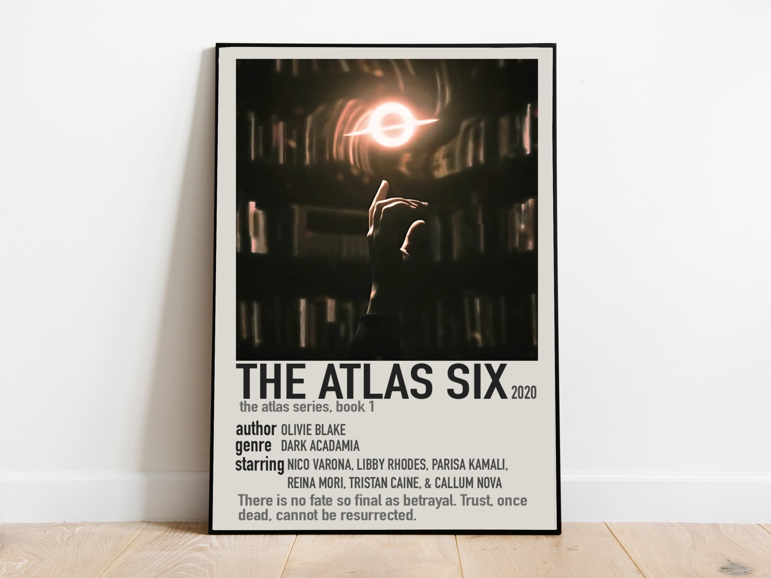 The Atlas Six Polaroid Poster, Aesthetic Book Poster, the Atlas Paradox ...