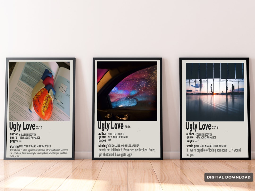 Ugly Love Polaroid Poster, Aesthetic Book Poster, Miles Archer, Tate ...