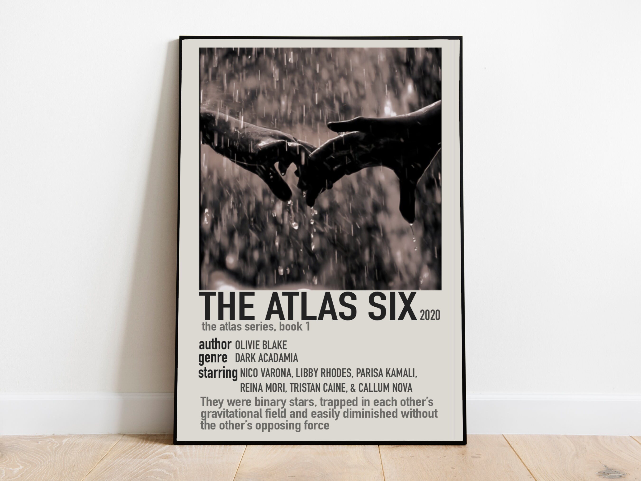 The Atlas Six Polaroid Poster, Aesthetic Book Poster, the Atlas Paradox ...