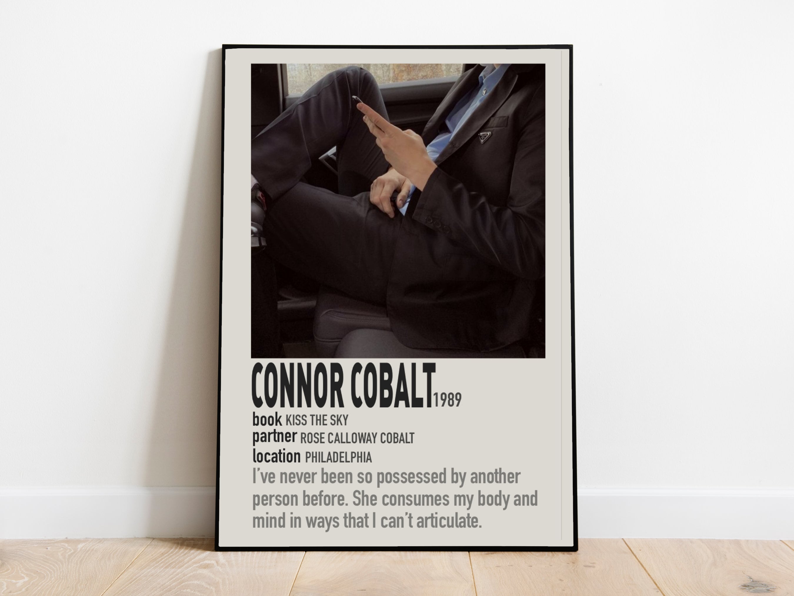 Kiss the Sky Polaroid Poster, Aesthetic Book Poster, Connor Cobalt ...