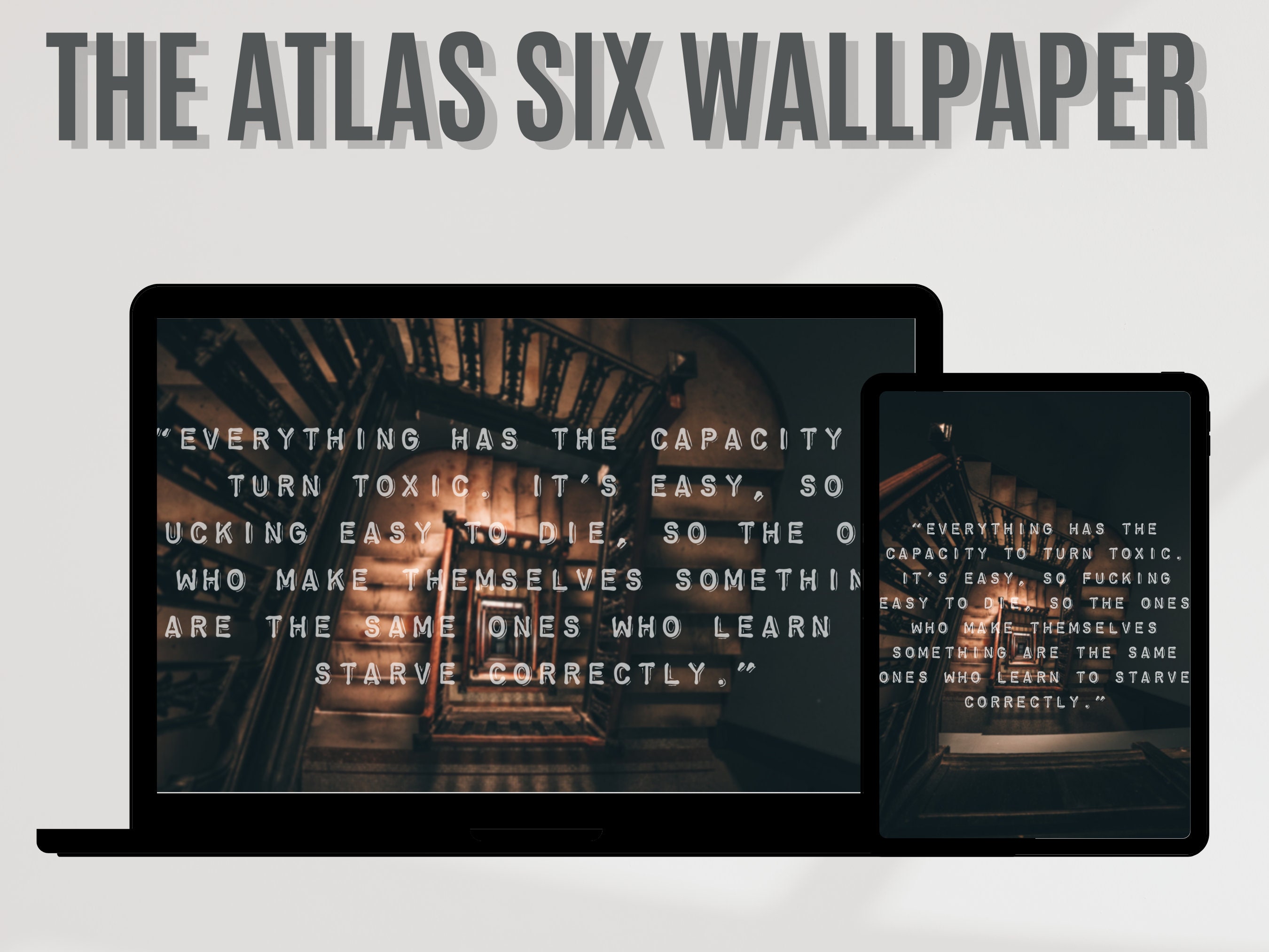 The Atlas Six iPhone and iPad Wallpaper Inspired by Olivie - Etsy