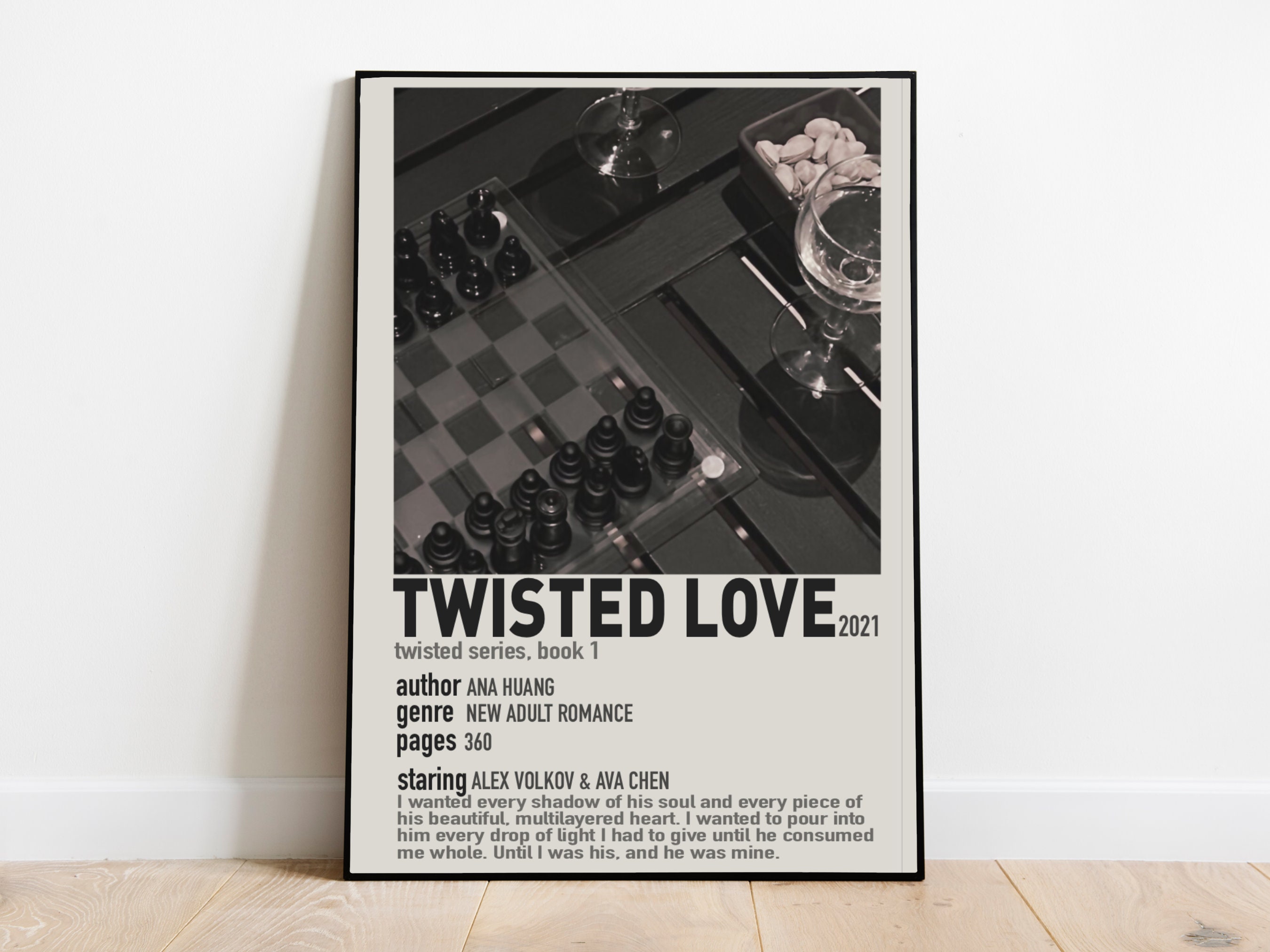 Twisted Love Polaroid Poster, Aesthetic Book Poster, Twisted Series ...