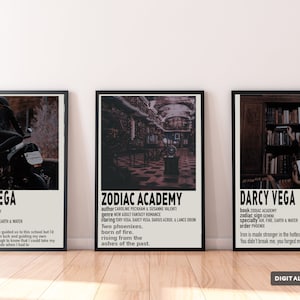 Zodiac Academy Polaroid Poster: Tory & Darcy Vega Book Art (digital ...