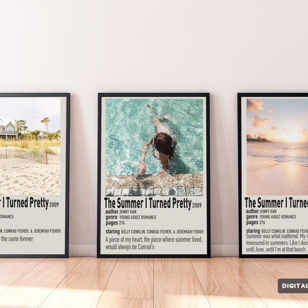 Summer I Turned Pretty Posters - Etsy