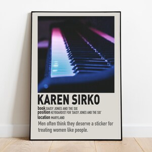 Daisy Jones Polaroid Poster: Band Six Character Prints (digital ...