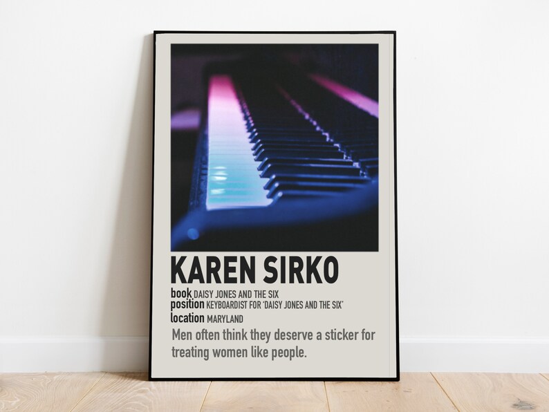 Daisy Jones Polaroid Poster: Band Six Character Prints (digital ...