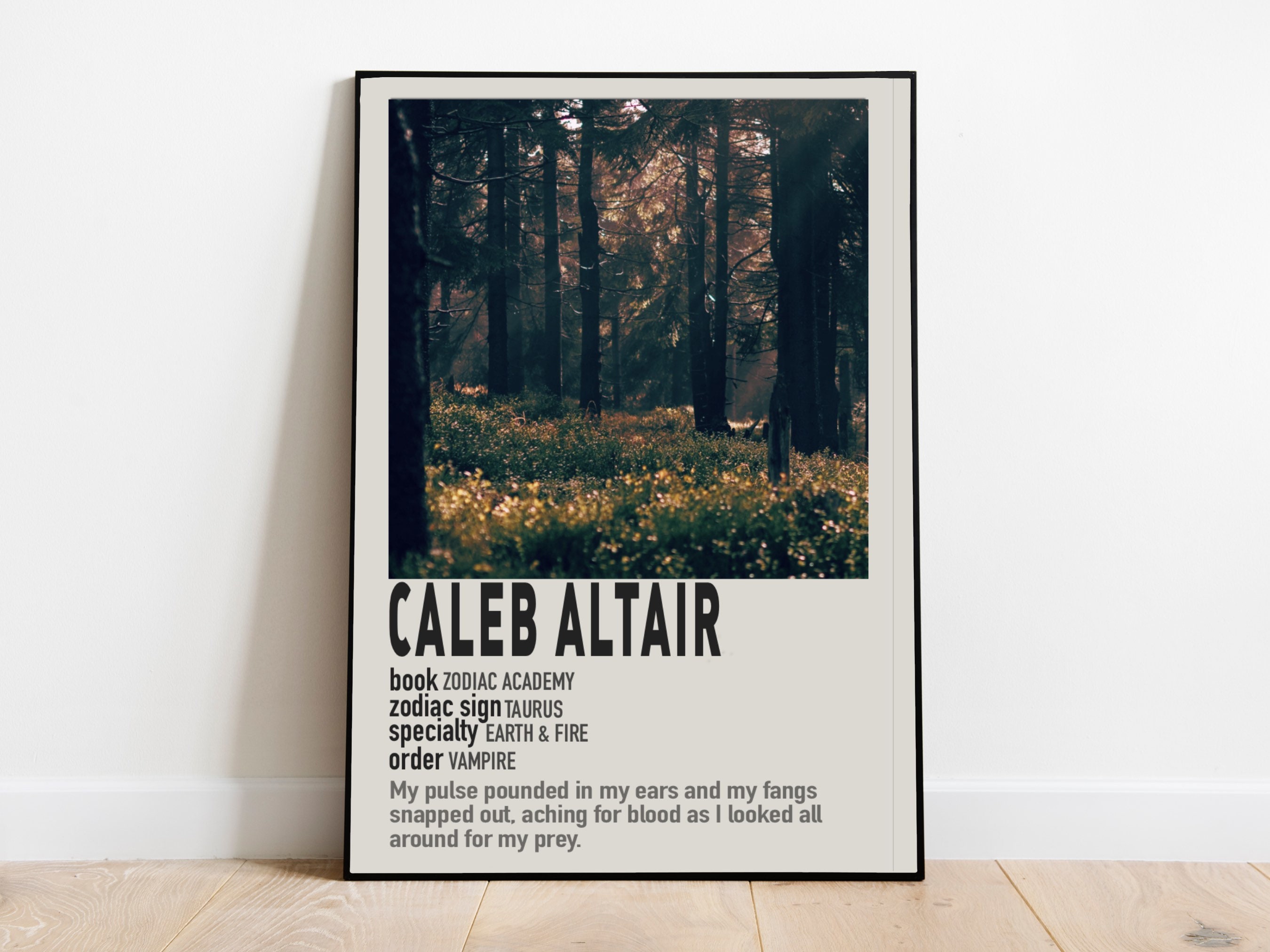 Zodiac Academy Polaroid Poster Celestial Heirs Lance Orion - Etsy