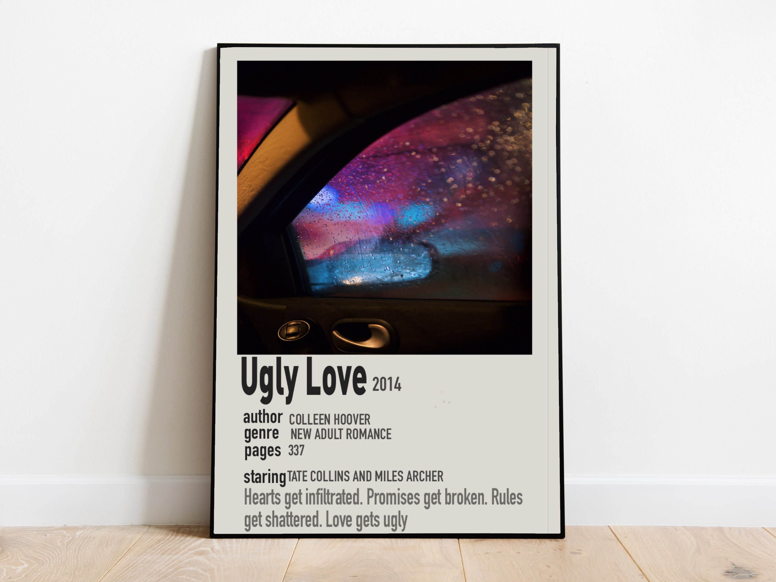 Ugly Love Polaroid Poster, Aesthetic Book Poster, Miles Archer, Tate ...