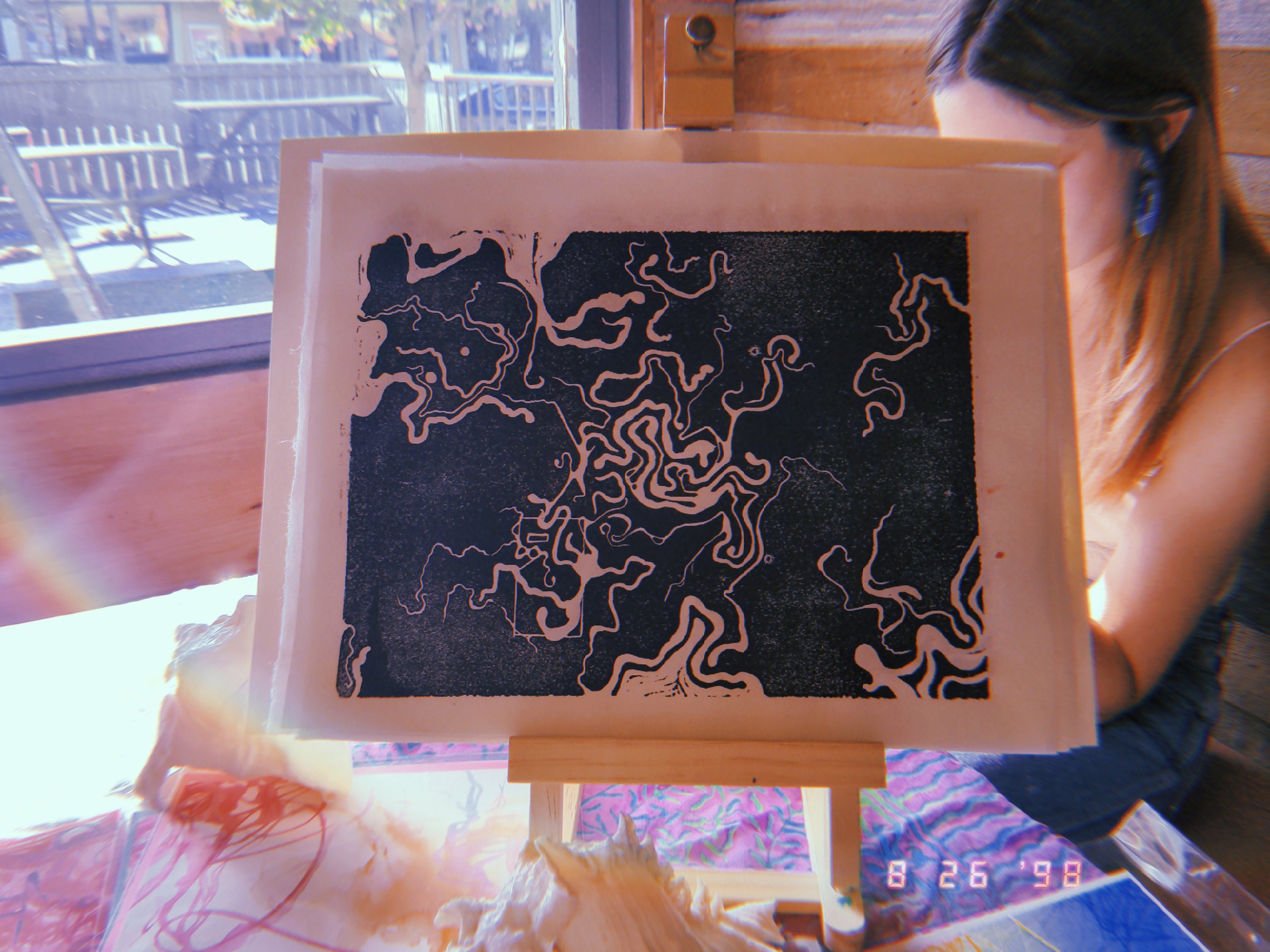 Map of Something mystery Linoleum Print - Etsy