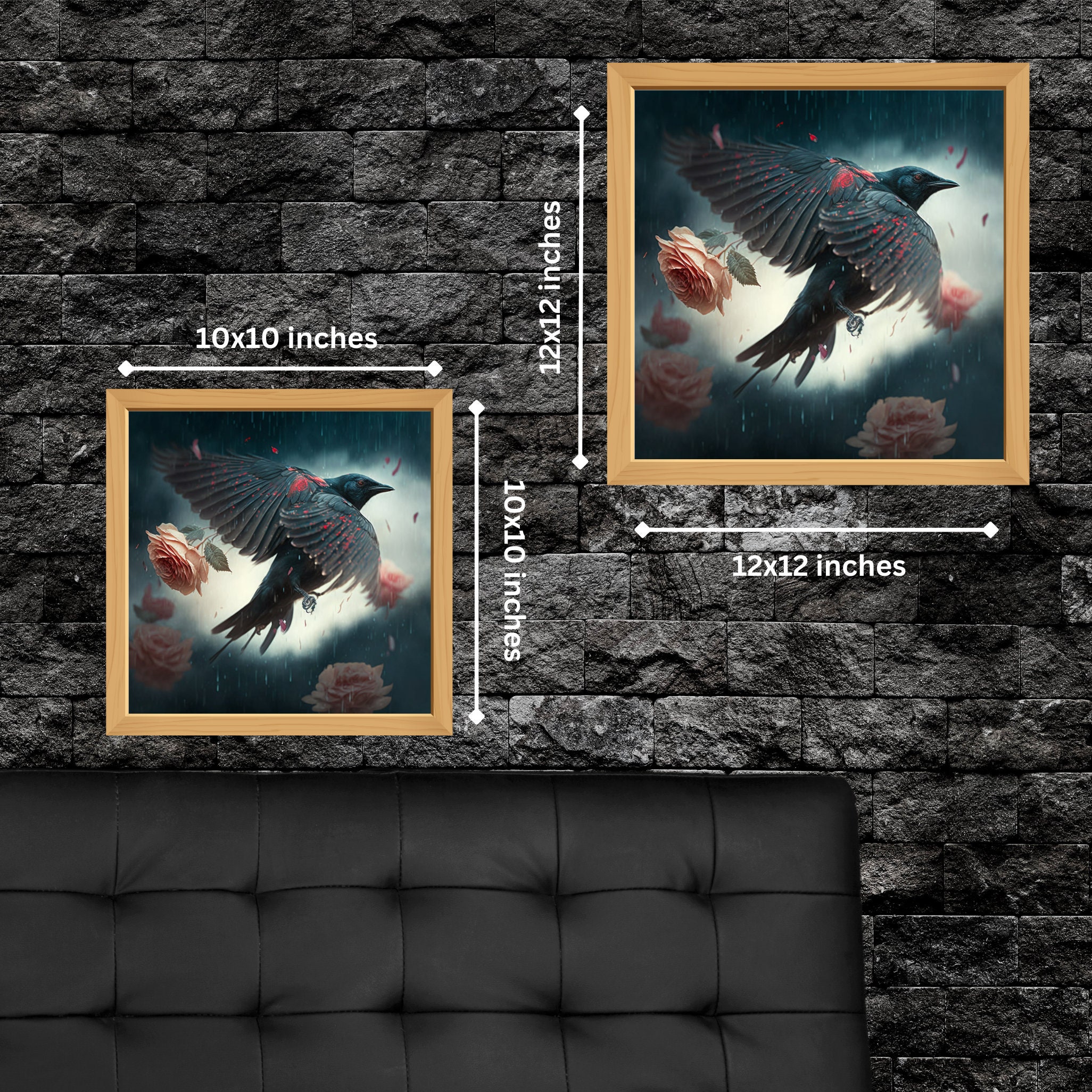 Rosey Crow Gothic Poster 5 Gothic Horror Art Dark Art Wall Artwork ...