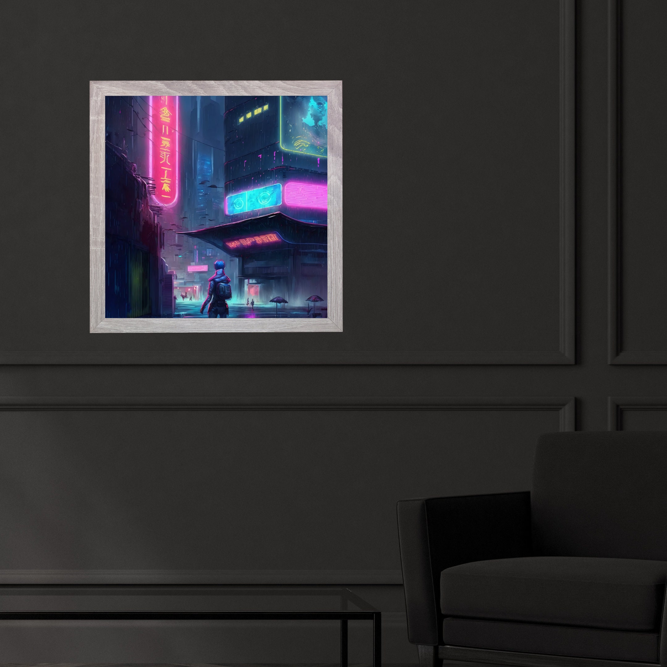 Synthwave City 1 Retrowave Synthwave Poster Art Vaporwave Art Neon ...