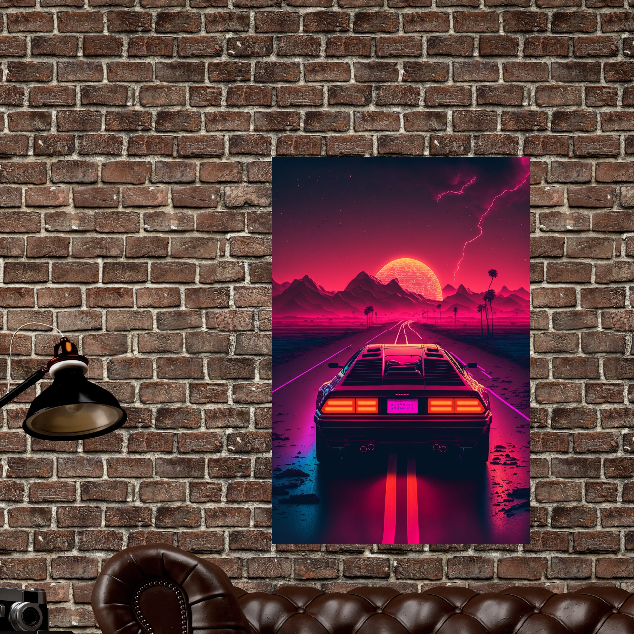End of World Synth | Retrowave | Synthwave Poster Art | Vaporwave Art ...