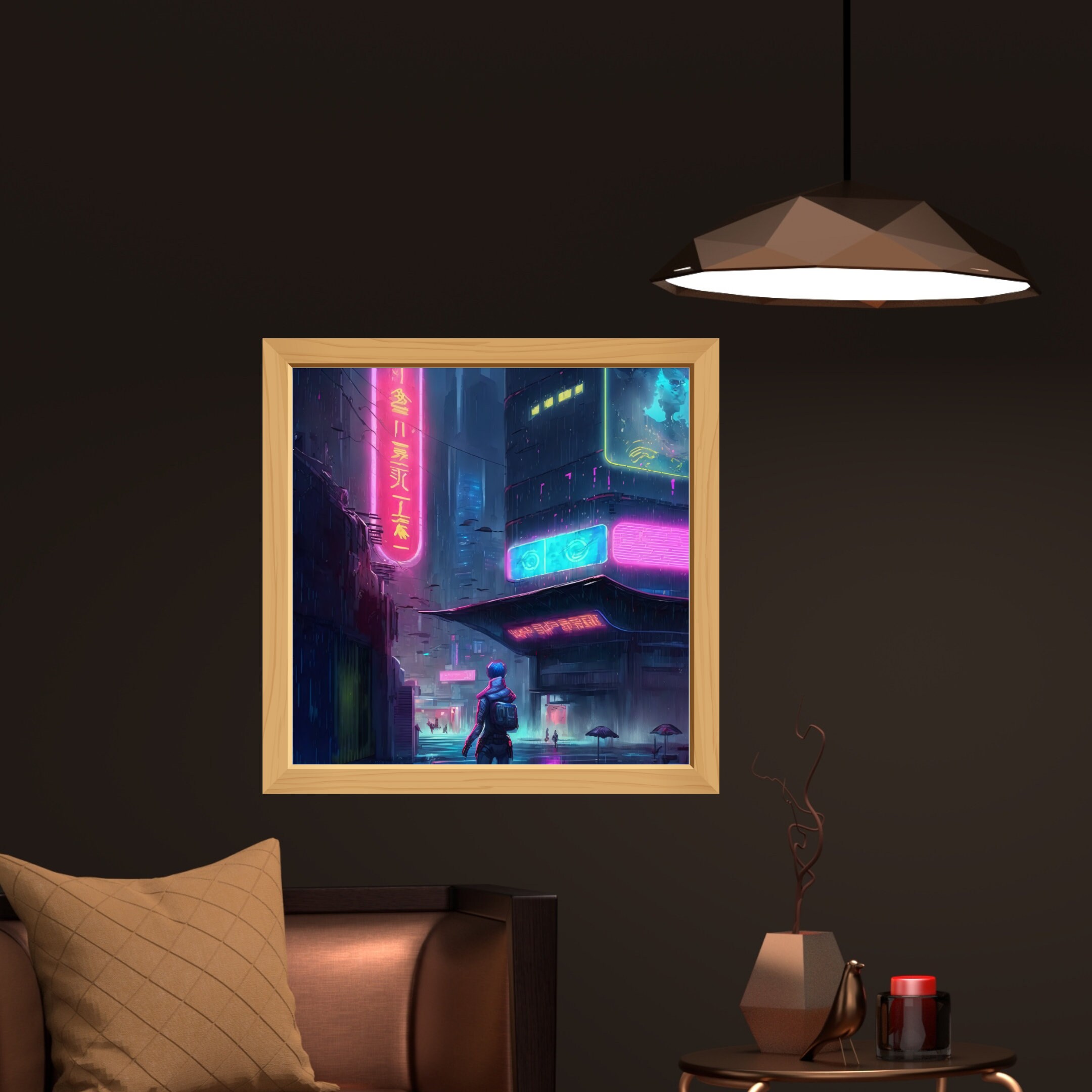 Synthwave City 1 Retrowave Synthwave Poster Art - Etsy