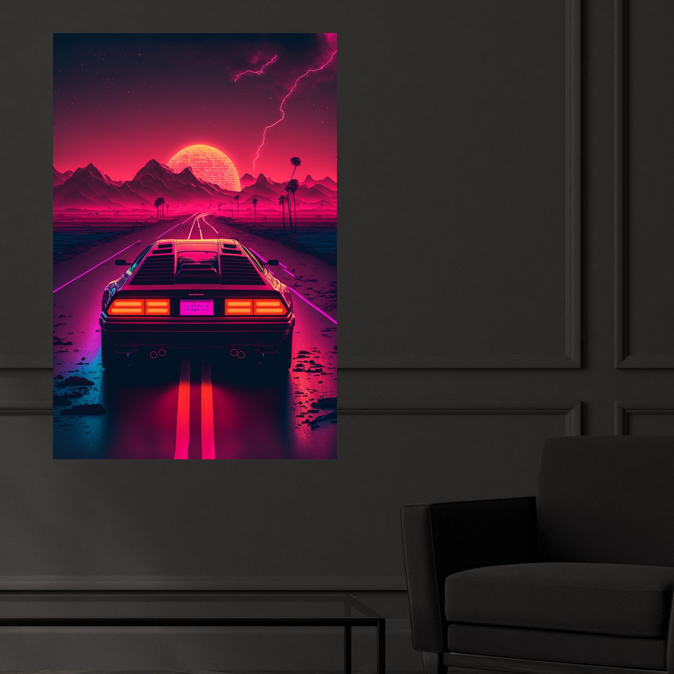 End of World Synth | Retrowave | Synthwave Poster Art | Vaporwave Art ...