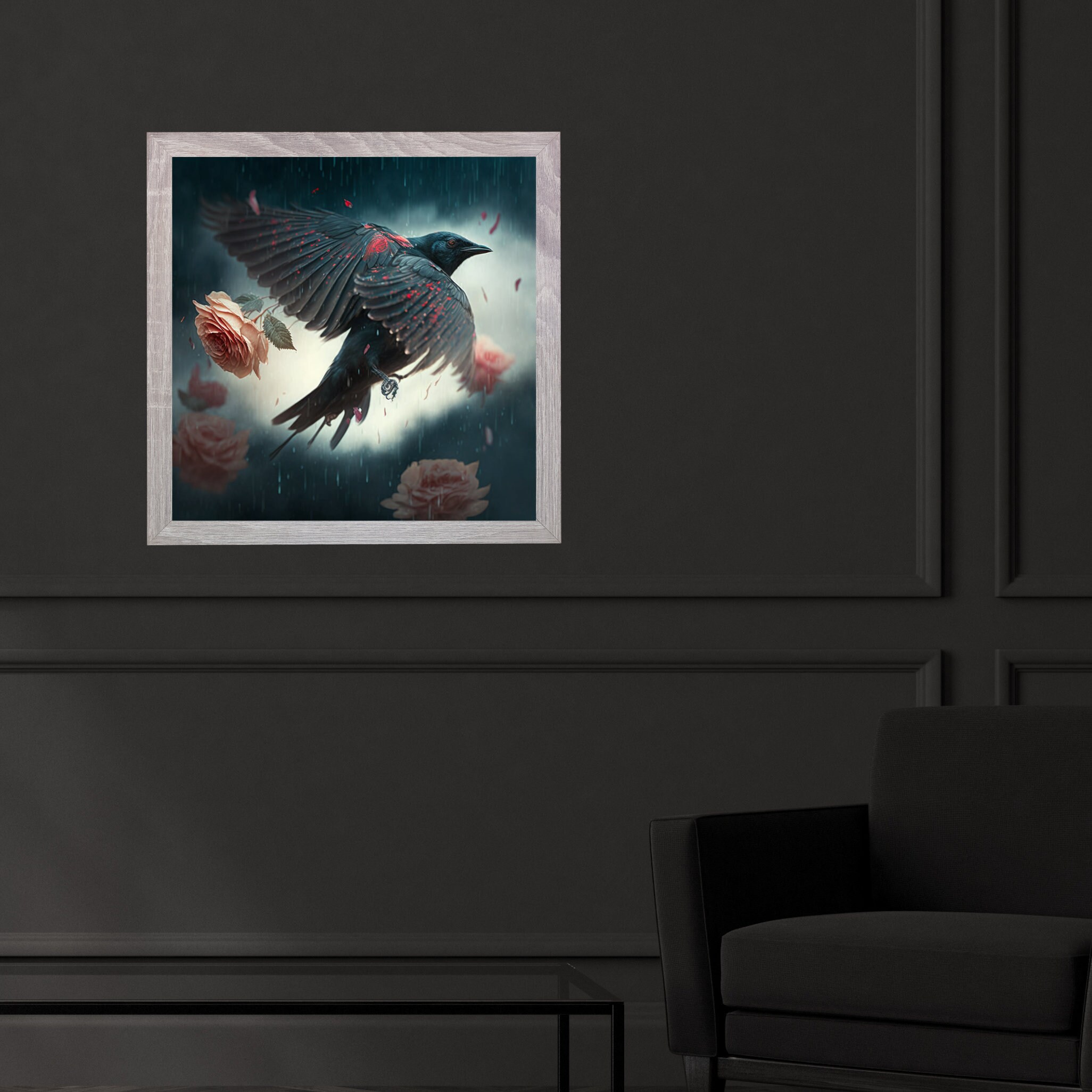 Rosey Crow Gothic Poster 5 Gothic Horror Art Dark Art Wall Artwork ...