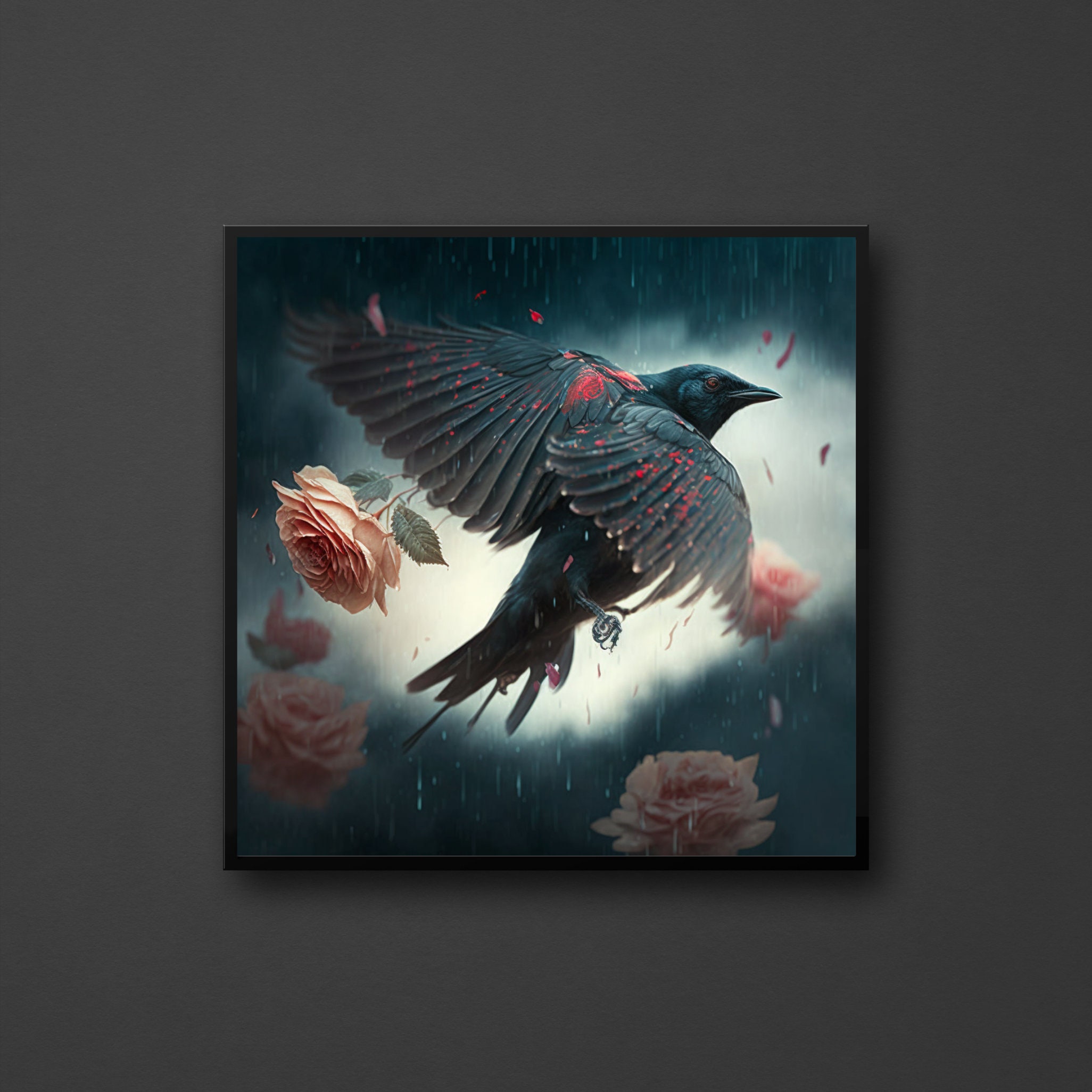 Rosey Crow Gothic Poster 5 Gothic Horror Art Dark Art Wall Artwork ...
