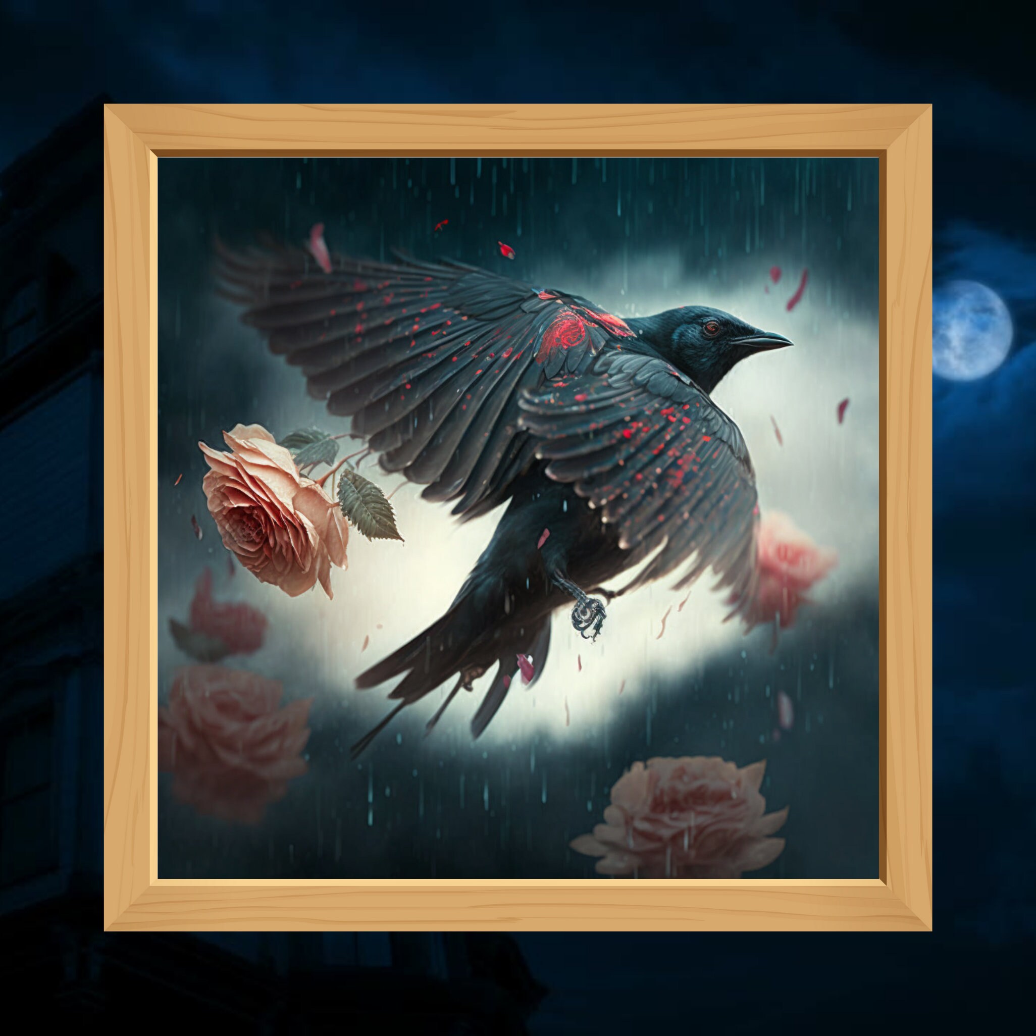 Rosey Crow Gothic Poster 5 Gothic Horror Art Dark Art Wall Artwork ...