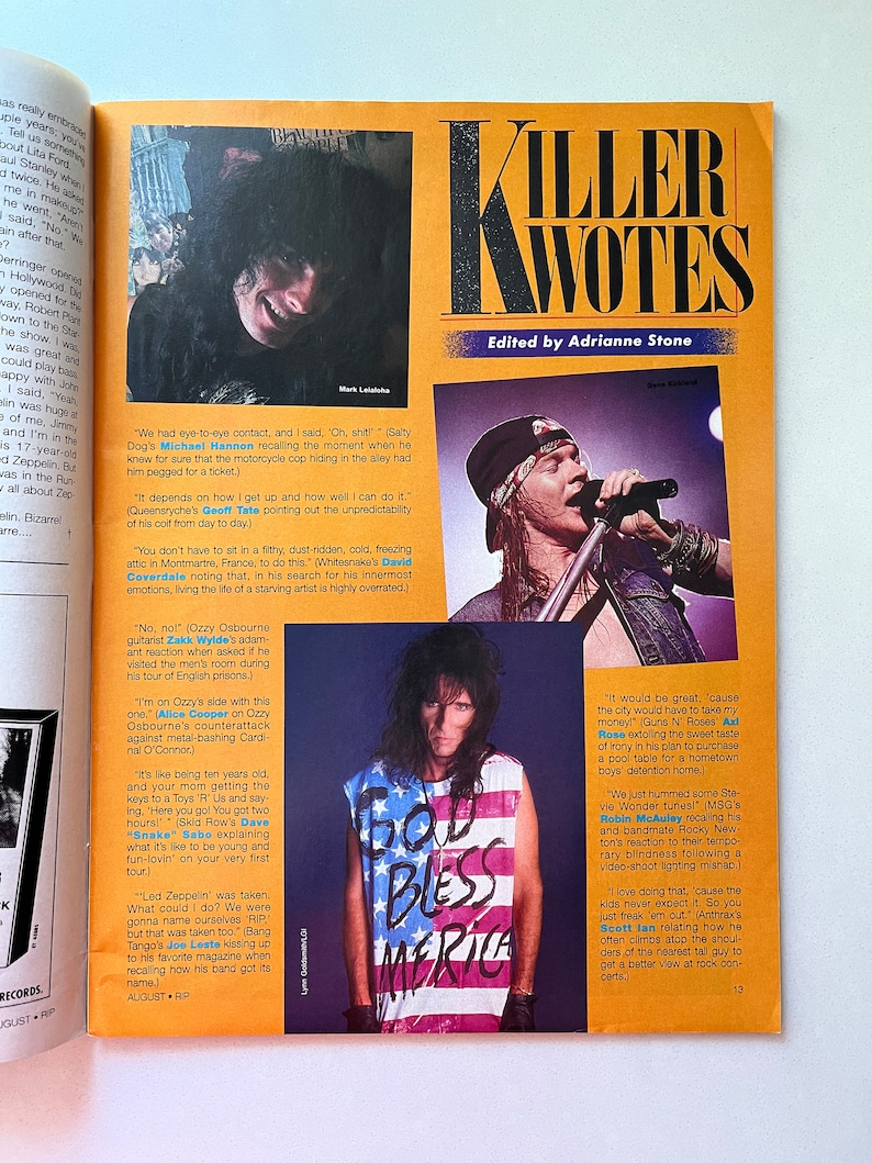 1990 RIP Magazine - Etsy