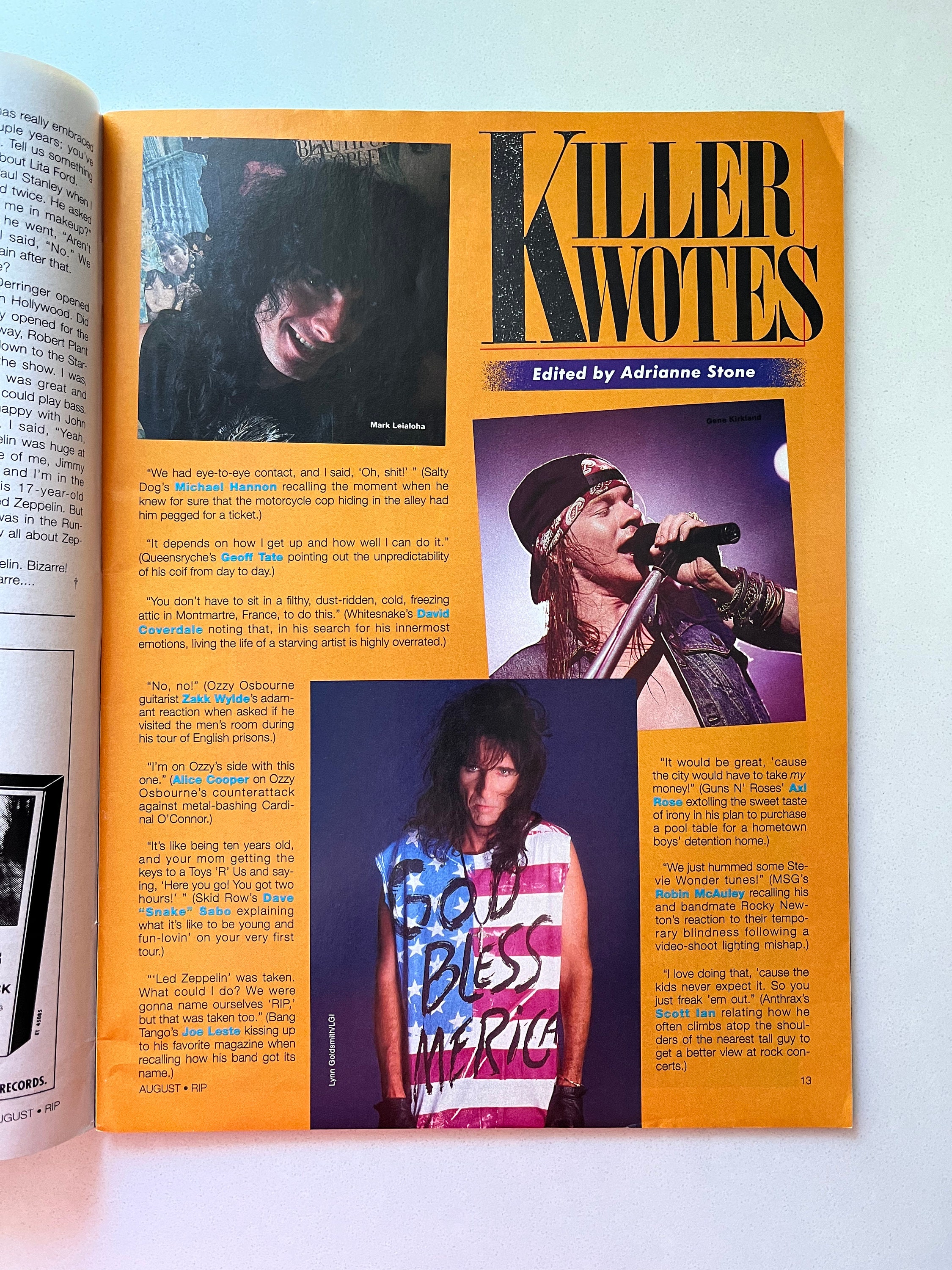 1990 RIP Magazine - Etsy