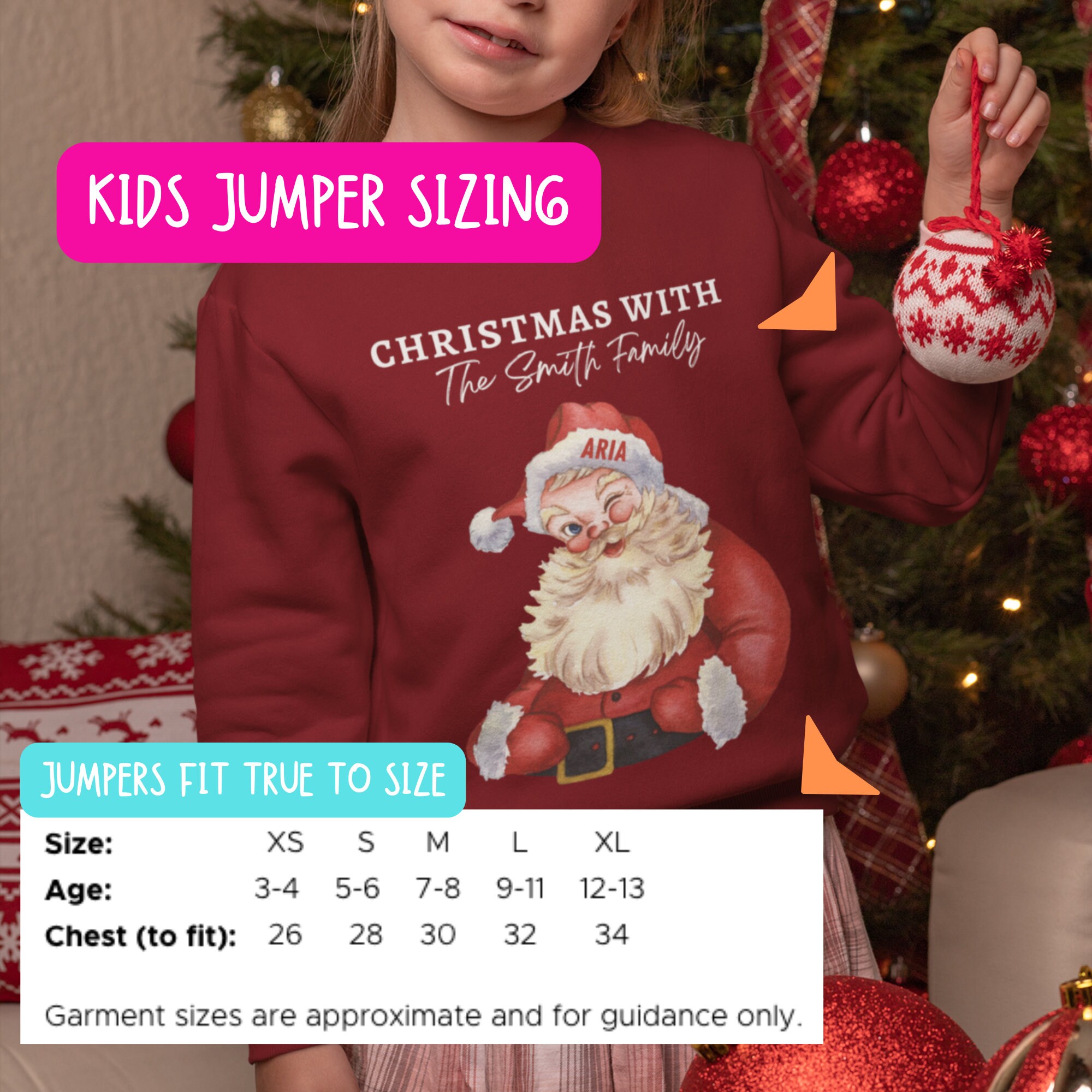 Matching Personalised Christmas Jumper Matching Christmas - Etsy UK