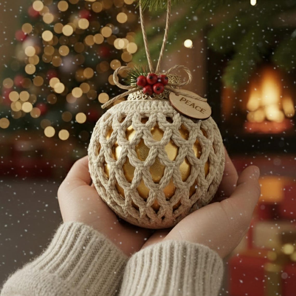 Christmas Ball Ornament Crochet Pattern Tree Decorations (PDF Pattern ...