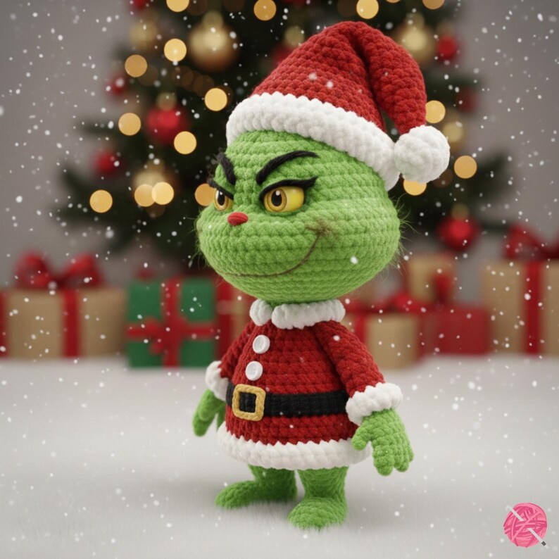 Grinch Amigurumi Crochet Pattern, Christmas Tutorial (PDF Pattern) - Etsy