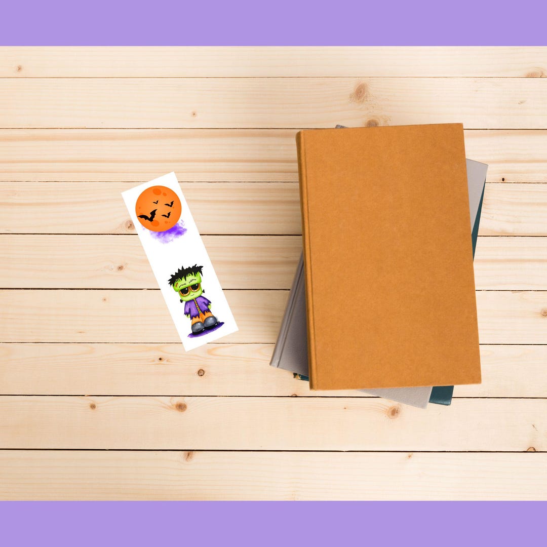 Halloween Frankie Stein (frankenstein) Bookmarks Double Sided, Handmade ...