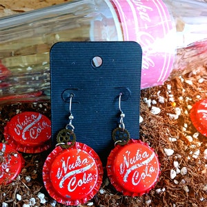 Fallout Nuka Cola Bottlecap Earrings - Etsy