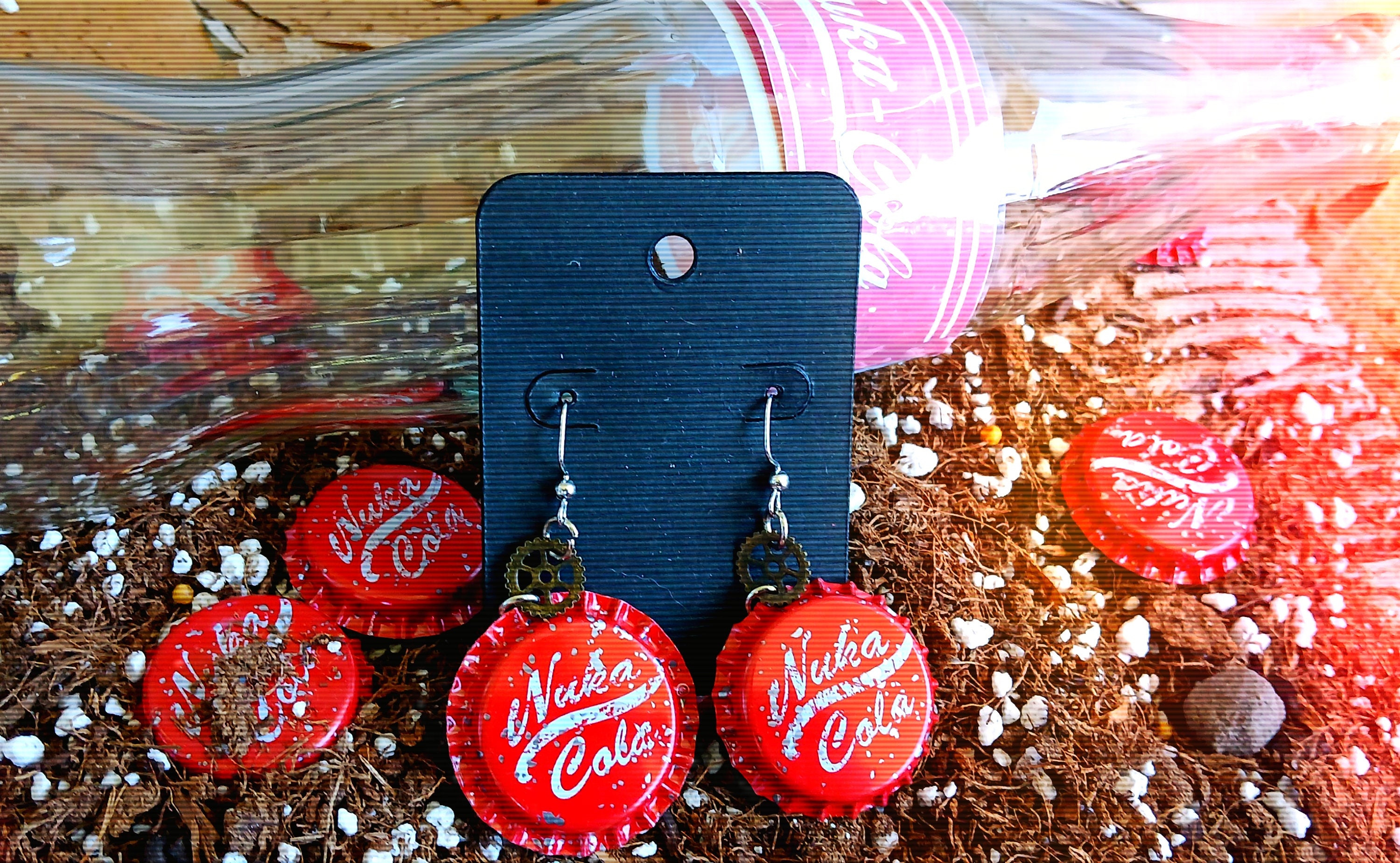 Fallout Nuka Cola Bottlecap Earrings - Etsy