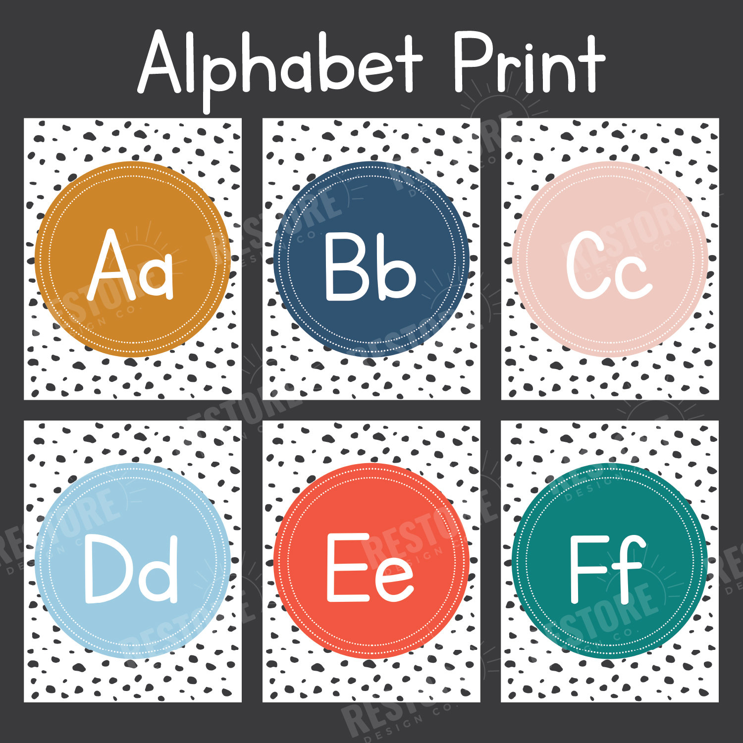 Alphabet Posters, Print, Cursive, and Lined, Classroom Decor, Classroom ...