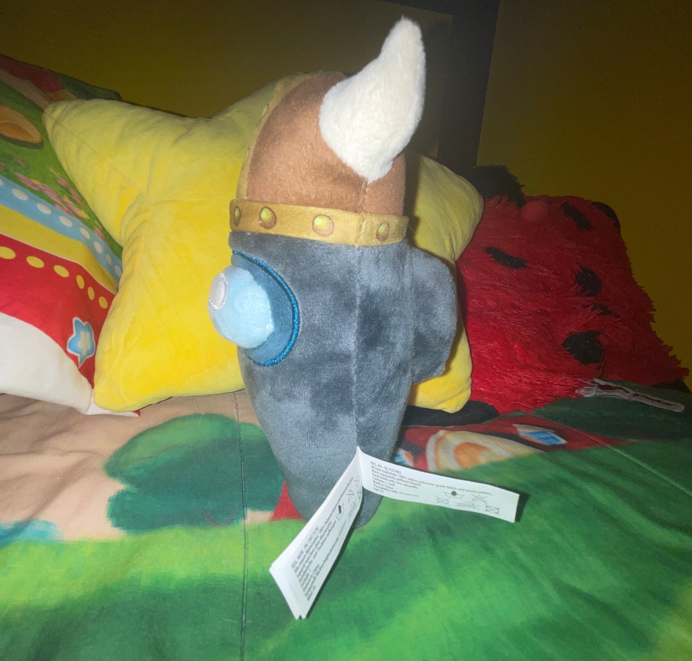 Official Toikido Among Us Gray Viking Plush comes With Tag Read Desc ...