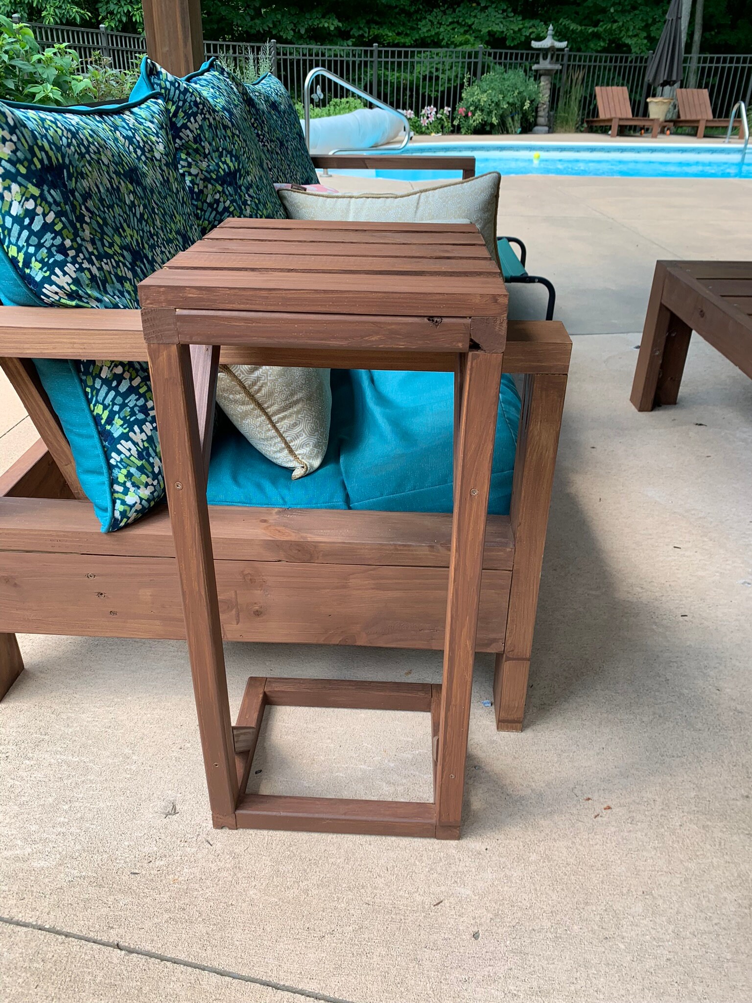 Craftsman Style Side Table Indoor And/or Outdoor - Etsy