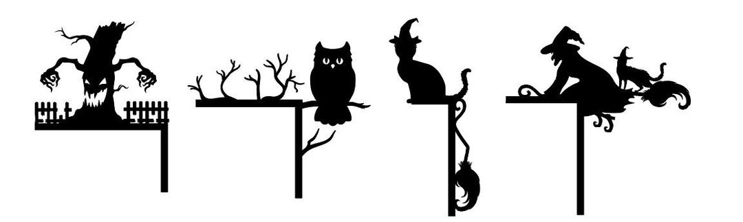 Halloween Door Corner Design Set 1 - Etsy