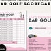 Bar Golf Crawl Scorecard Editable Canva Templates Printable Bar Golf ...