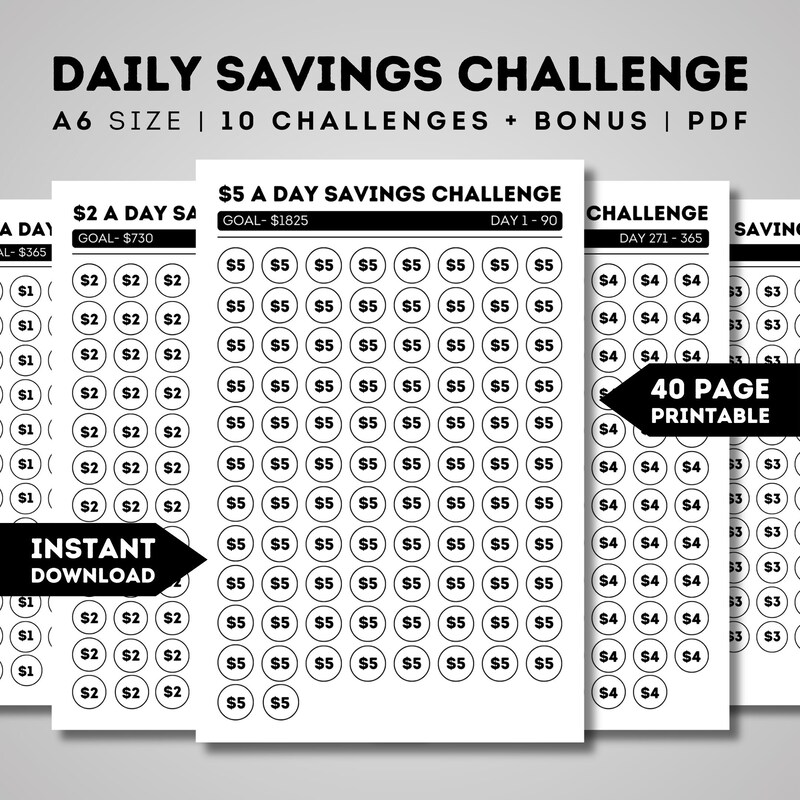 5 Dollar Challenge - Etsy