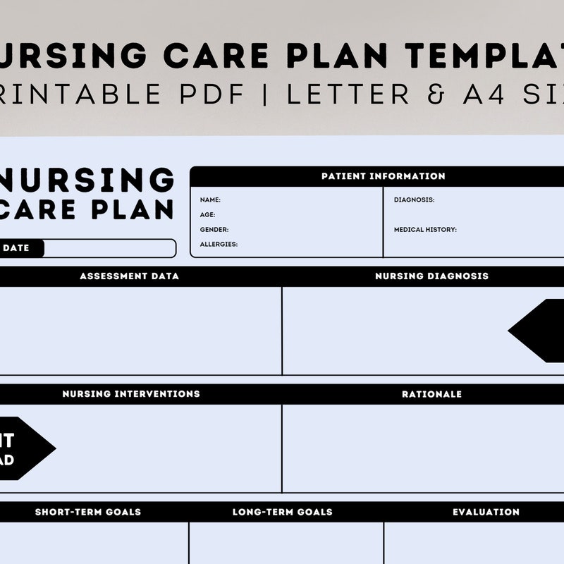 Plan of Care Template - Etsy