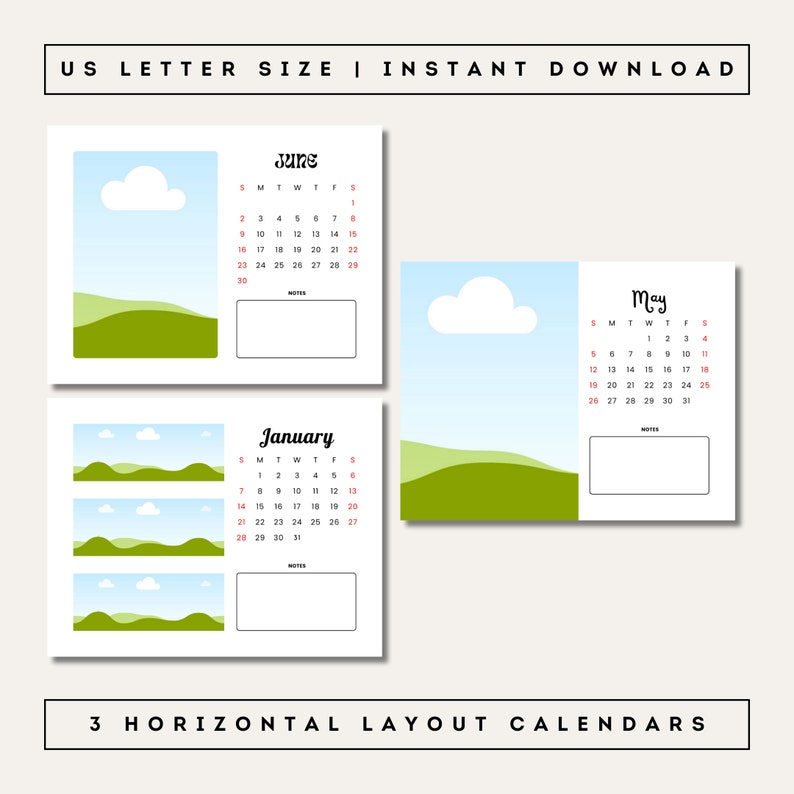 2024 Editable Photo Calendar Canva Template Customizable Calendars ...