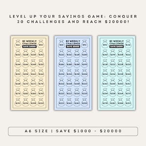 Bi Weekly Savings Challenge | Printable 26 Week Saving Challenge Bundle ...