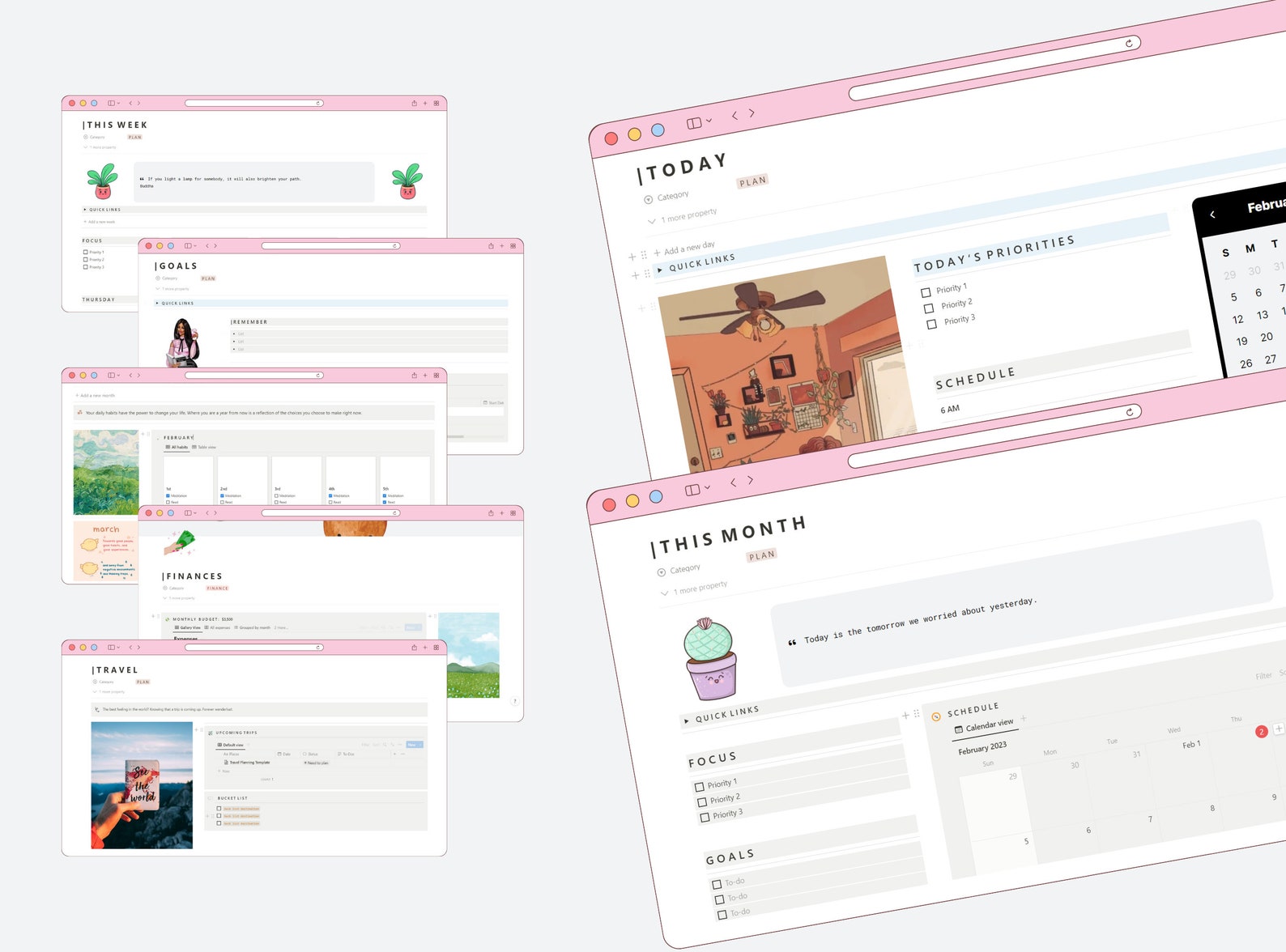 All in One Notion Template, Editable Notion Template, Notion Student ...