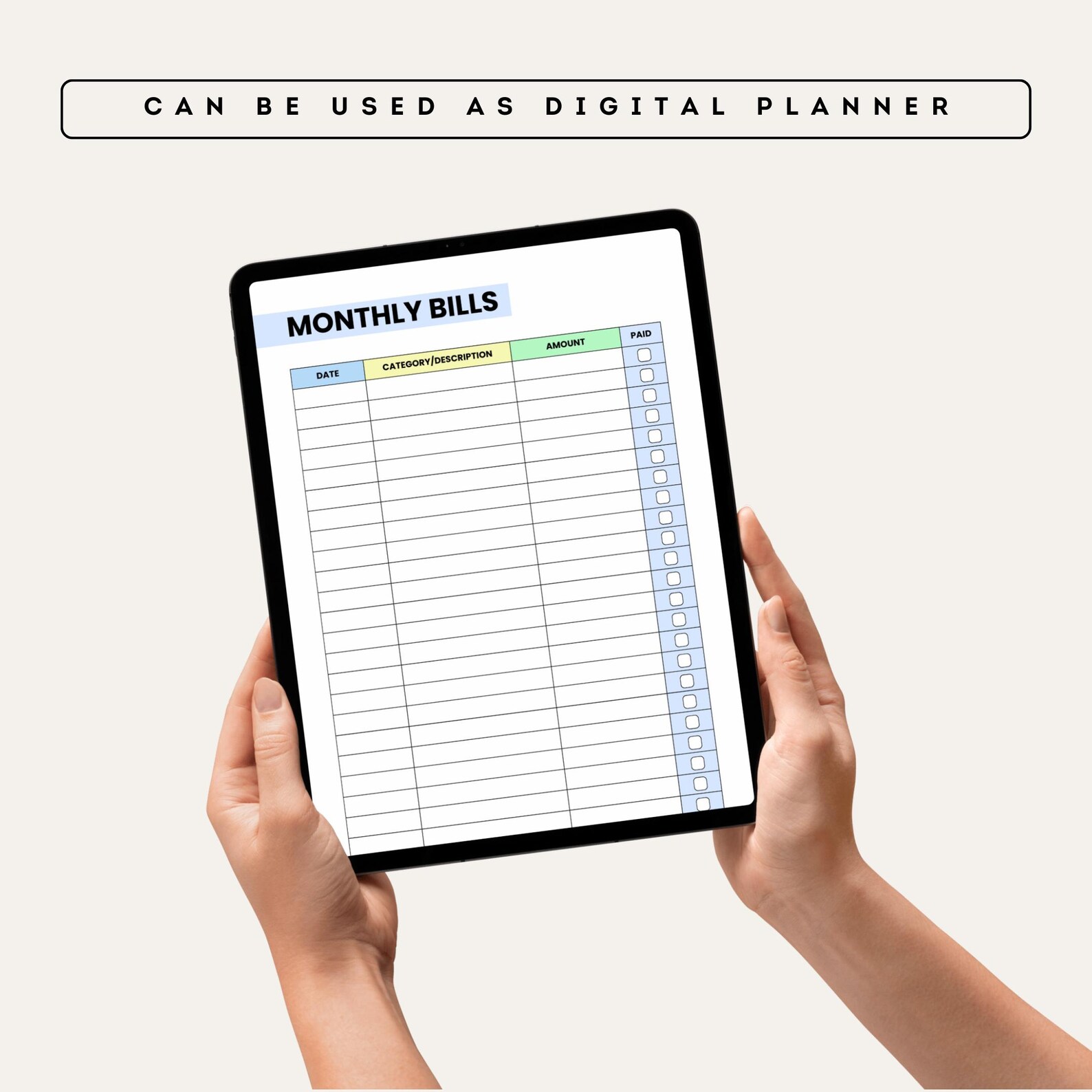 Monthly Bills Checklist Template: A4 A5 Printable Tracker (PDF) - Etsy